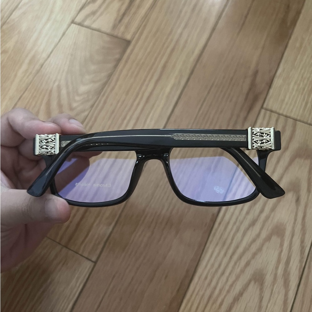Chrome Hearts Gold Cross Frames - Gem